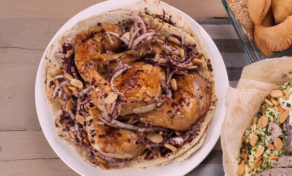 The Best Palestinian Musakhan at Asmahan Restaurant Dubai